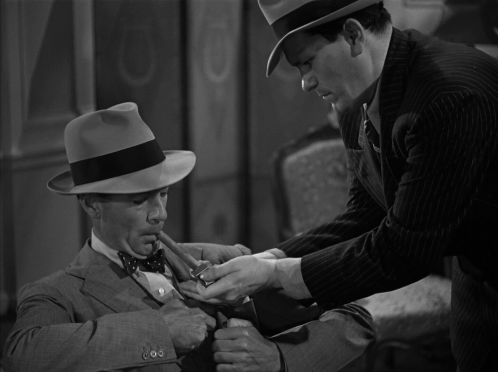 Gary Cooper and Warren Hymer