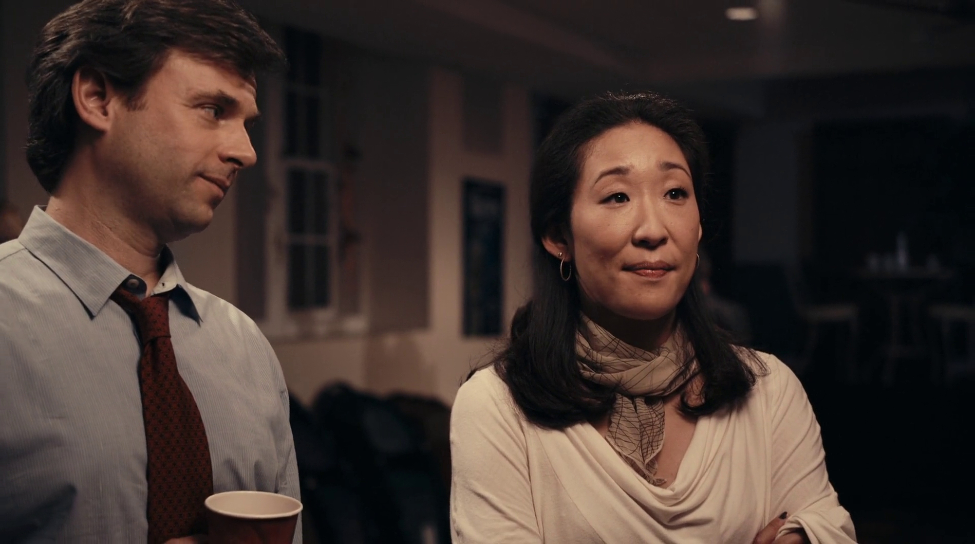 Stephen Mailer and Sandra Oh