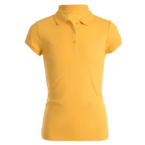 Picture of Girls 4-16 & Plus Chaps School Uniform Picot Polo Shirt
