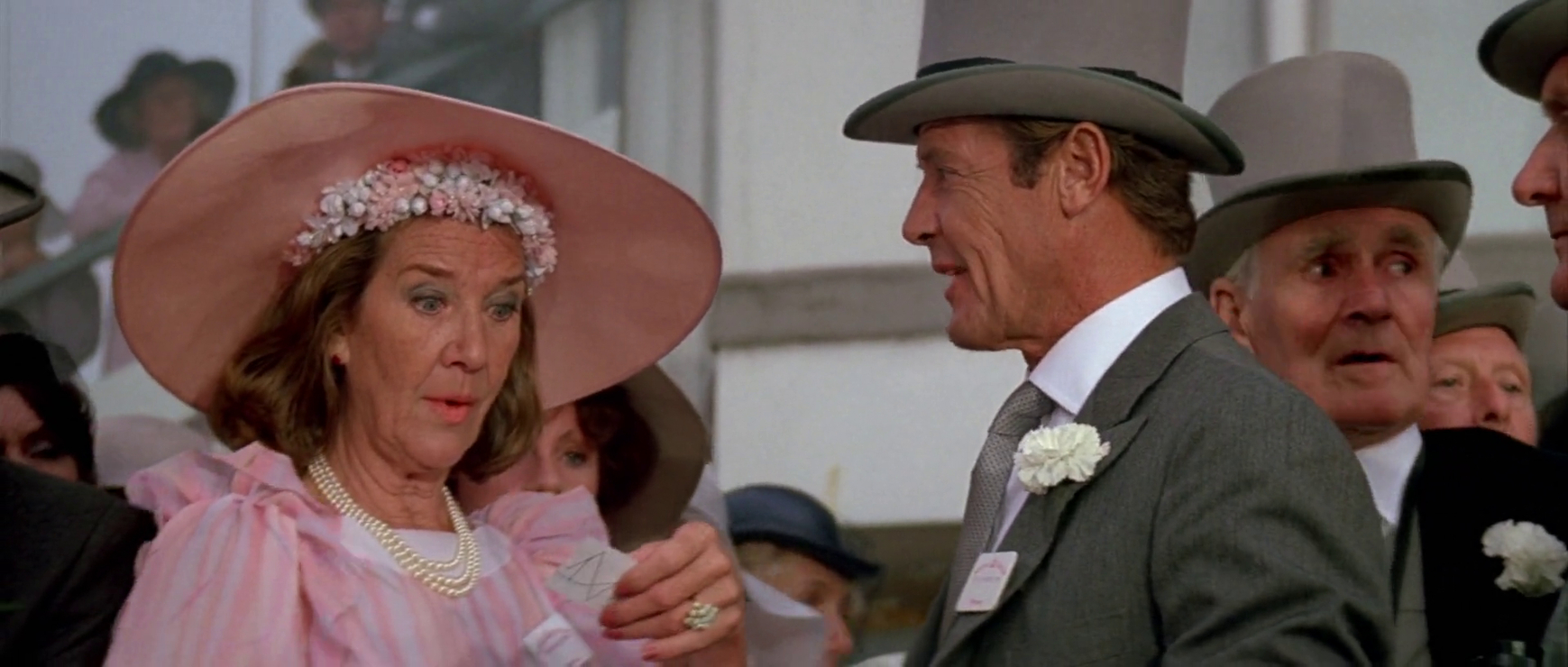 Lois Maxwell and Roger Moore