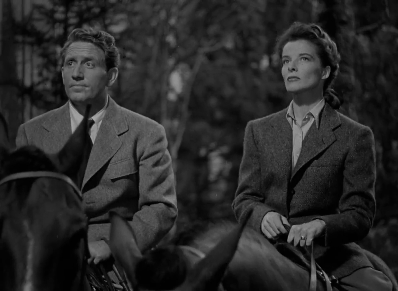 Spencer Tracy and Katharine Hepburn