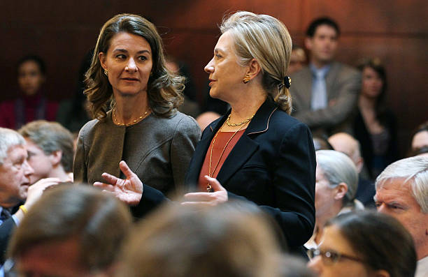 Melinda Gates, Hillary Clinton