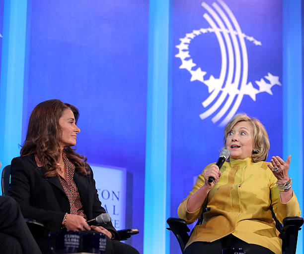 Melinda Gates, Hillary Clinton