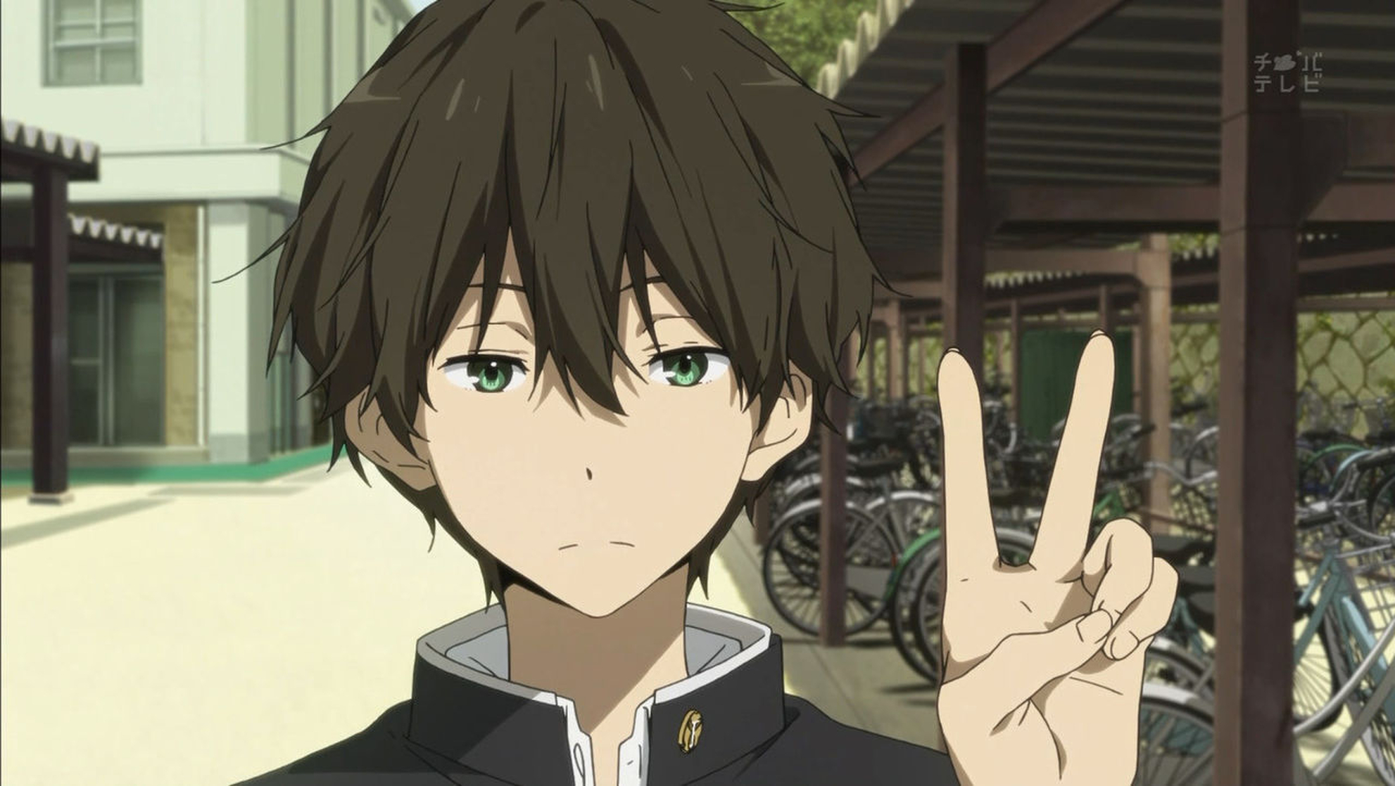 Hyouka Oreki Smiling