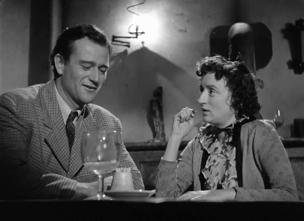John Wayne and Mildred Natwick