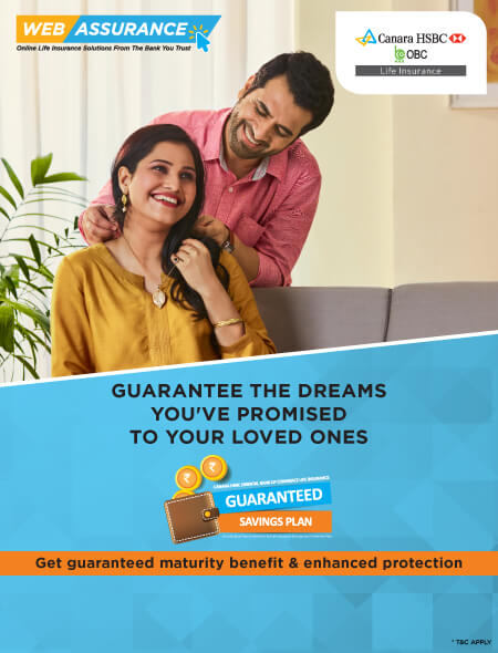 Canara hsbc obc life insurance print ad