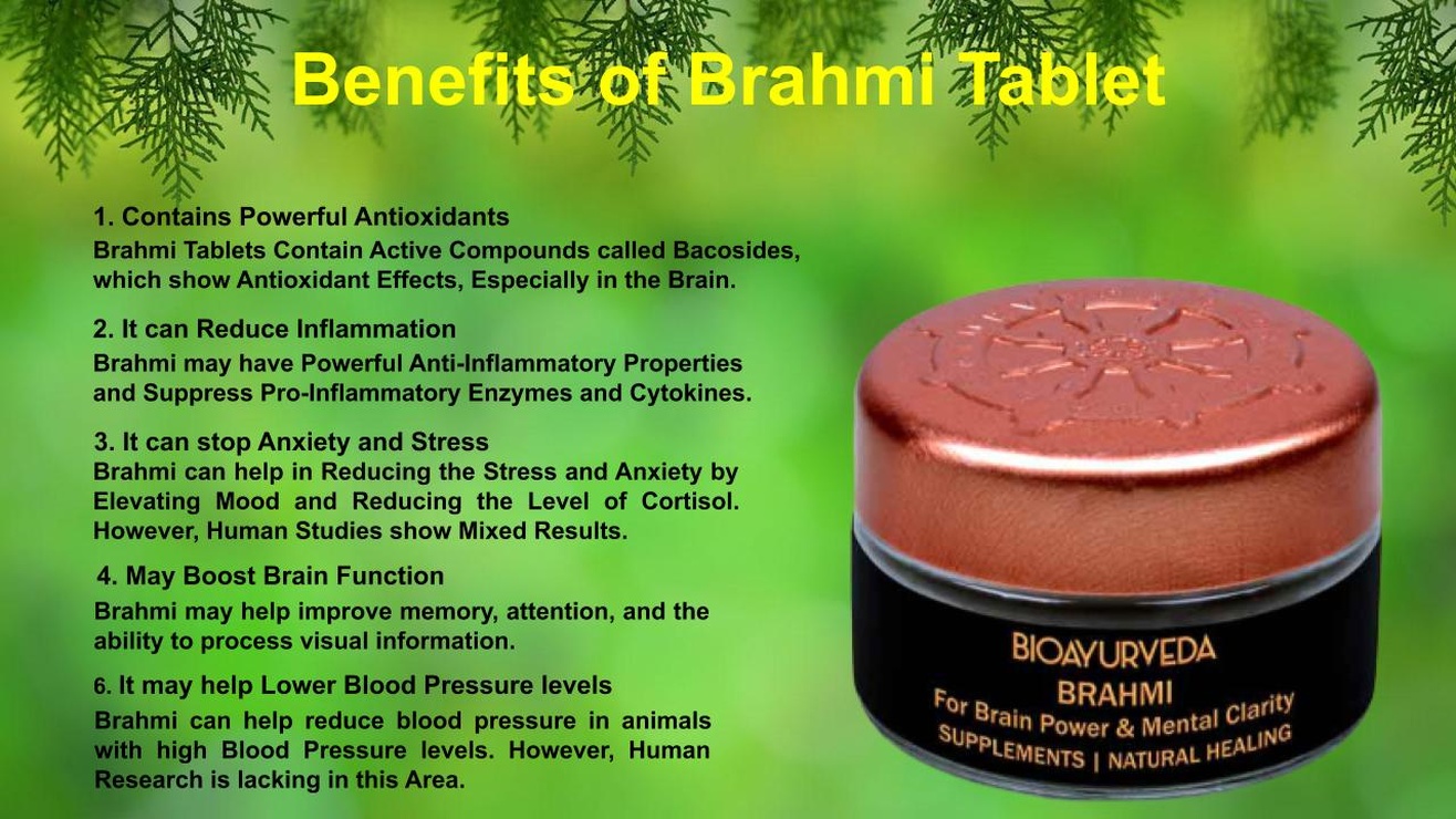 Benefits of Brahmi Tablet