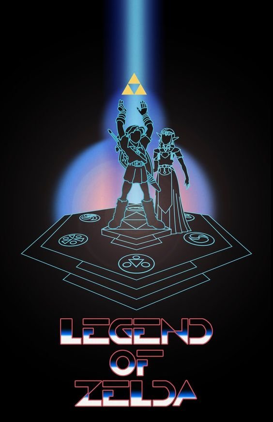 The Legend of Zelda: Tron Style