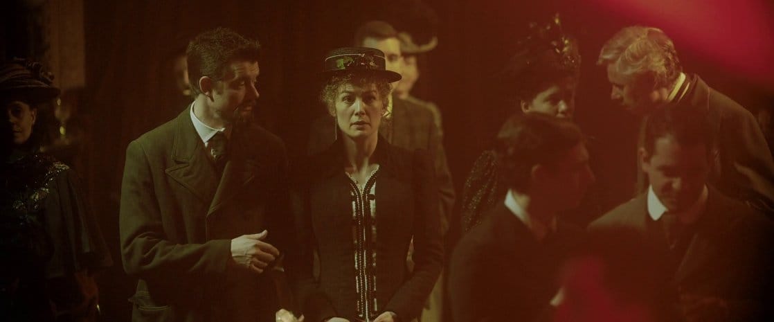 Sam Riley and Rosamund Pike