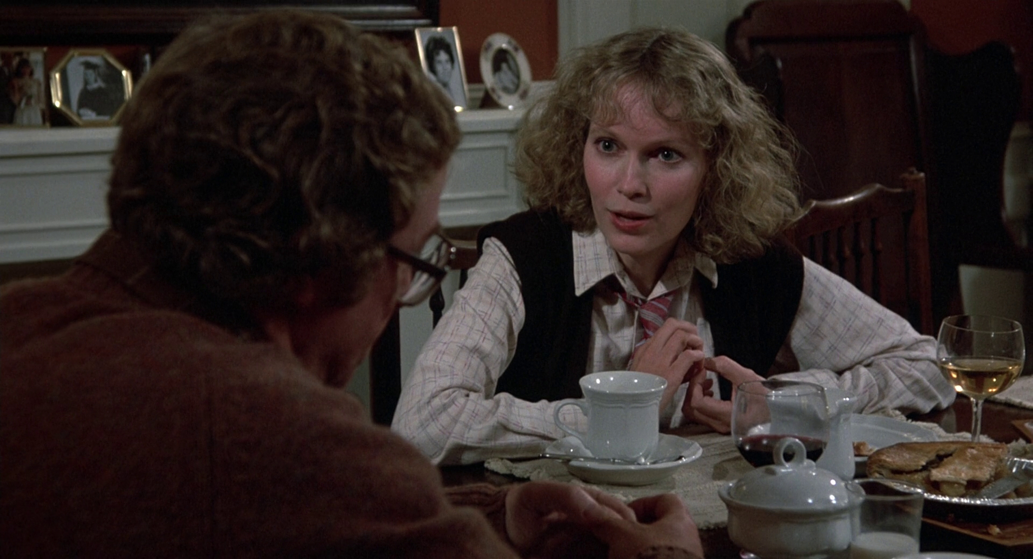 Michael Caine and Mia Farrow