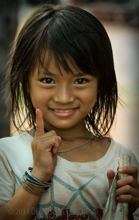 Childish and smiling beauty