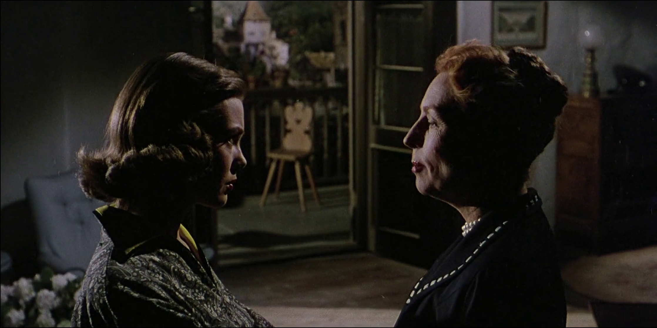 Barbara Rush and Agnes Moorehead