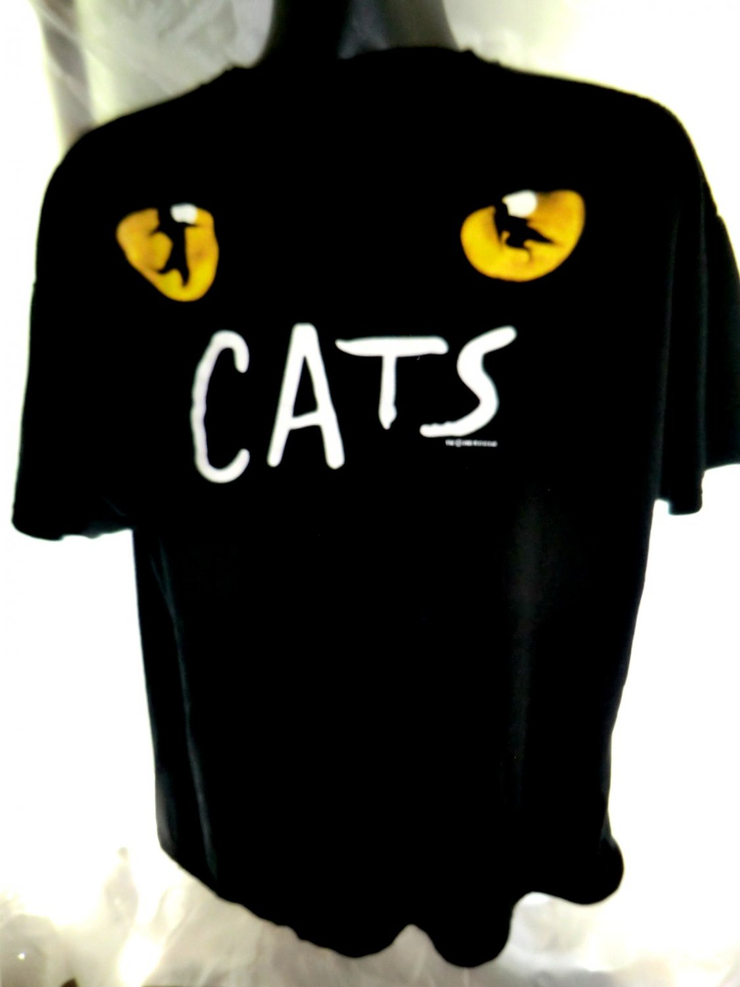 SOLD! Broadway’s CATS Musical Vintage 1981 T-Shirt Size XXL image