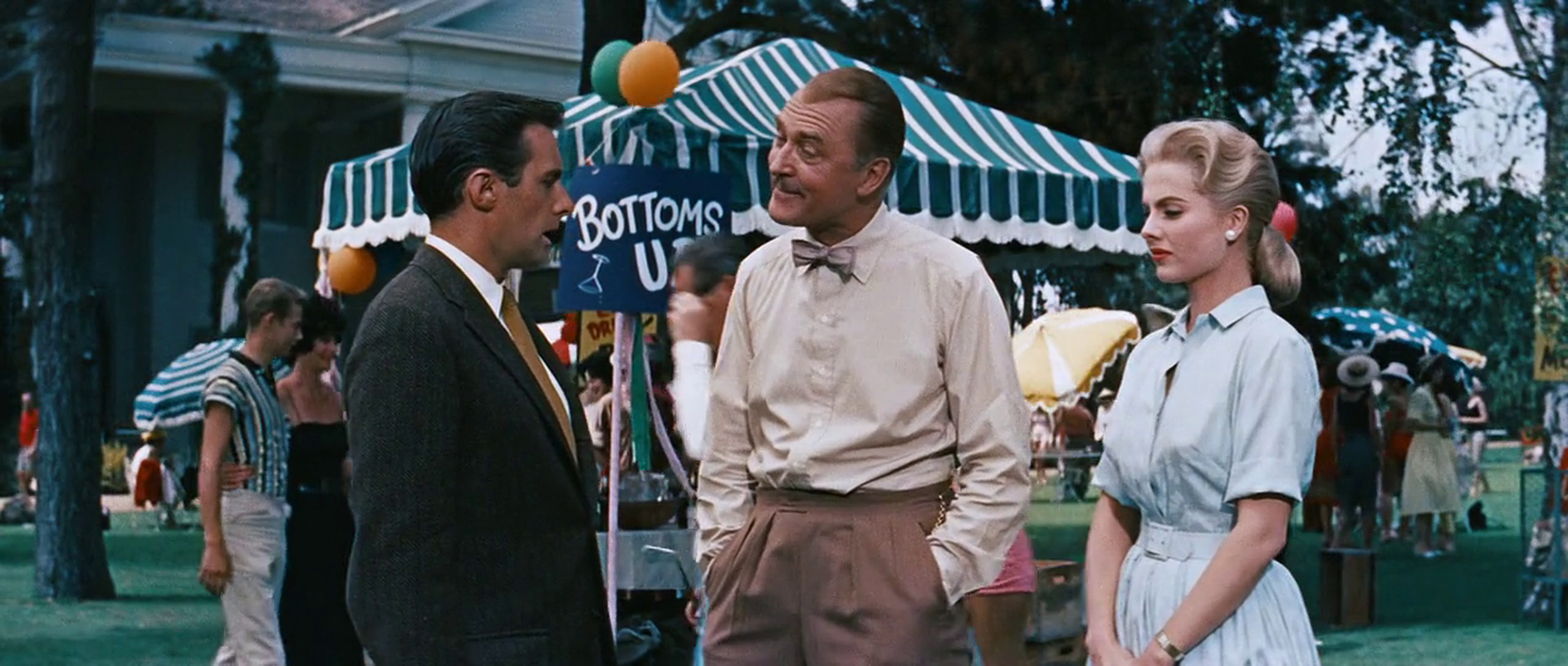 Donald Harron, Brian Aherne and Martha Hyer