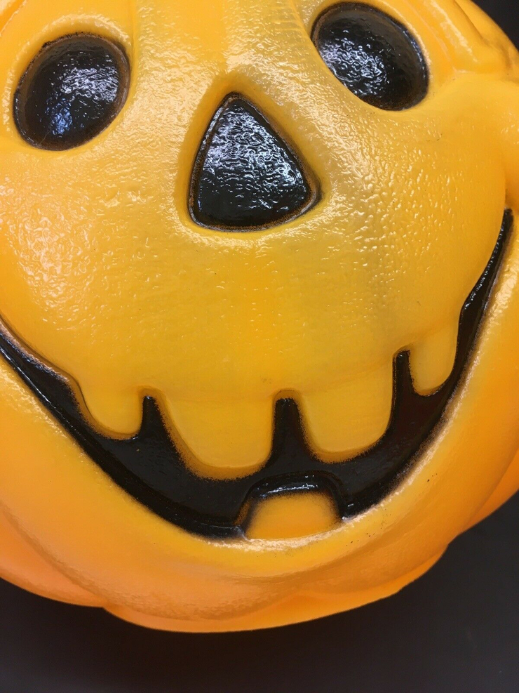 Picture of General Foam Halloween Blow Mold Pumpkin Goofy Candy Pail ...
