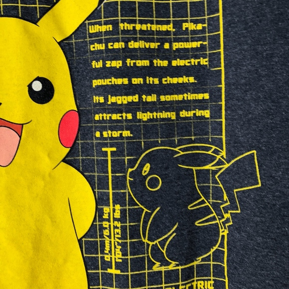 Picture of Shirts & Tops | Pokemon Pikachu Tee Shirt Gray Boys Size Xxl ...