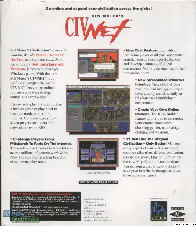 Picture of Sid Meier's CivNet