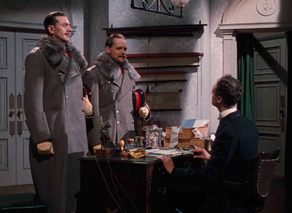 Valentine Dyall, Albert Lieven and Frith Banbury