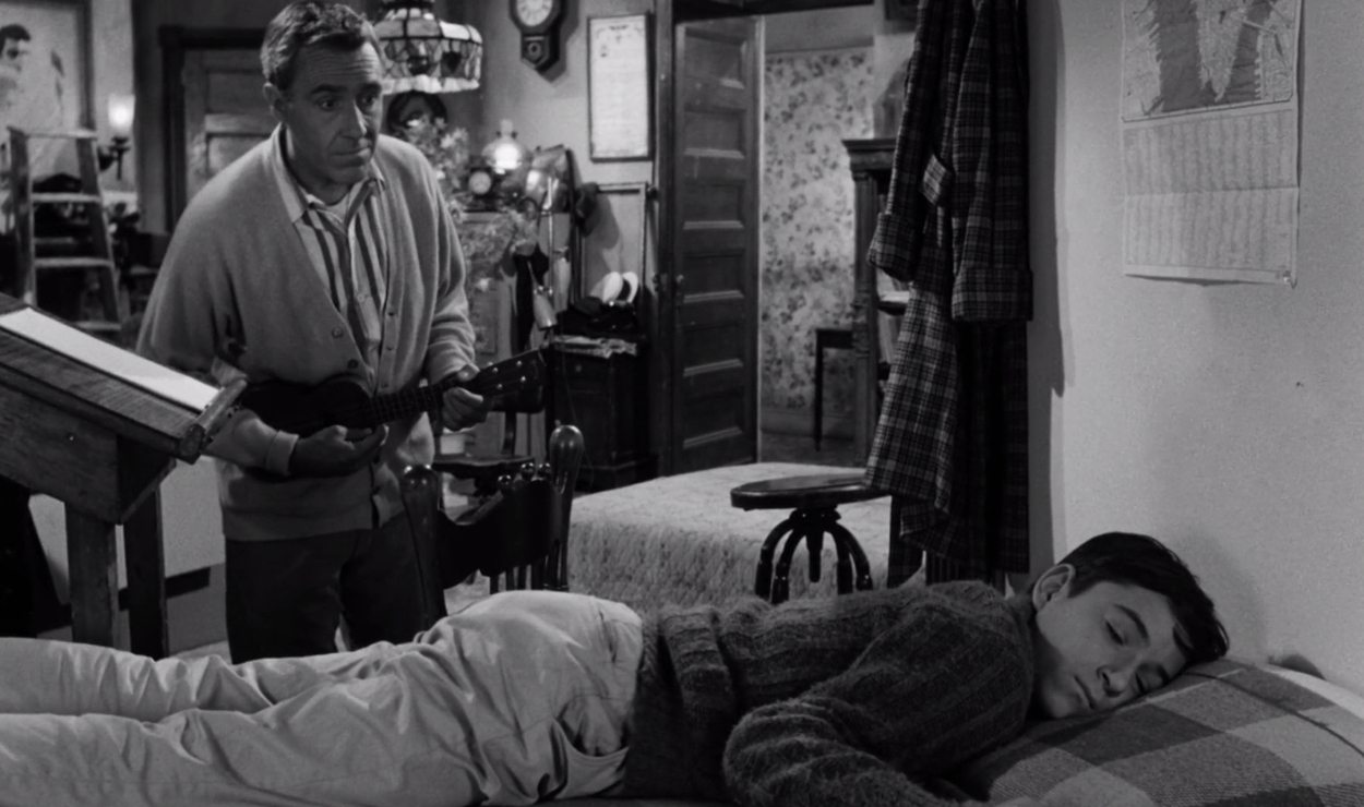 Jason Robards and Barry Gordon