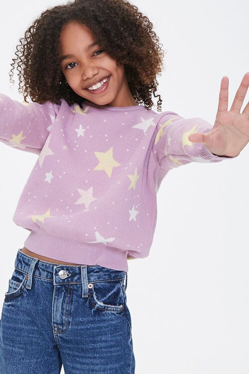 Girls Star Print Sweater (Kids) image