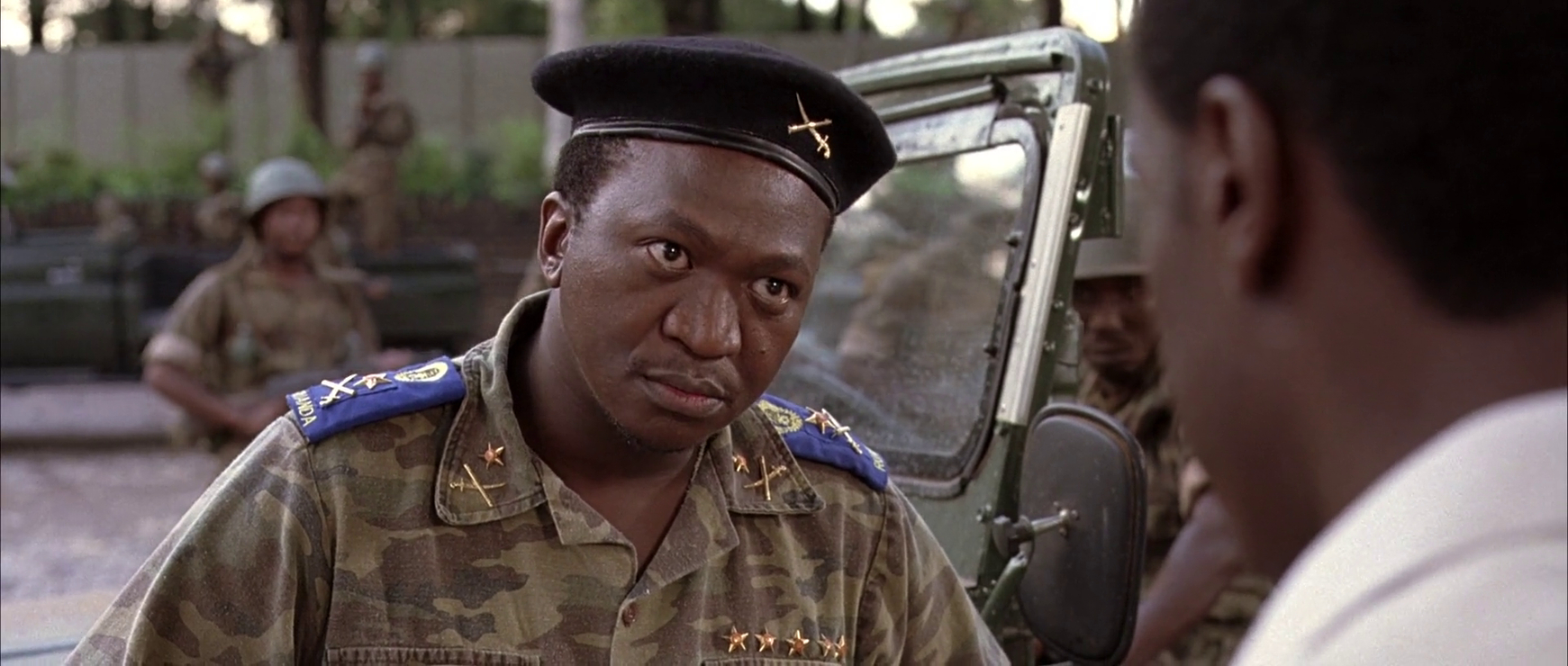 Fana Mokoena and Don Cheadle