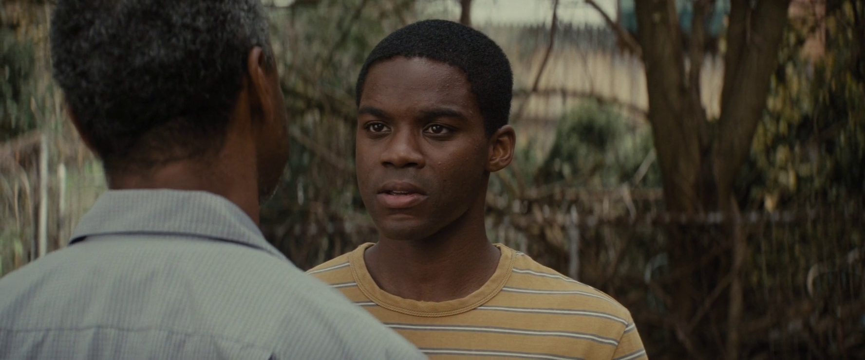 Denzel Washington and Jovan Adepo