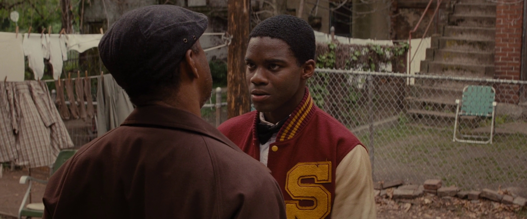 Denzel Washington and Jovan Adepo