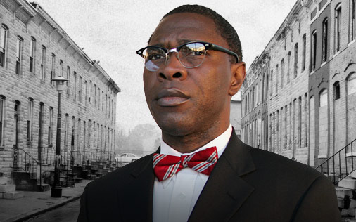 Michael Potts as Brother Mouzone on "The Wire"