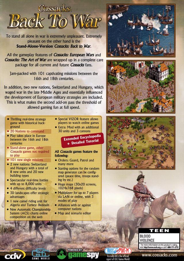 Picture of Cossacks: Back to War (Expansion)