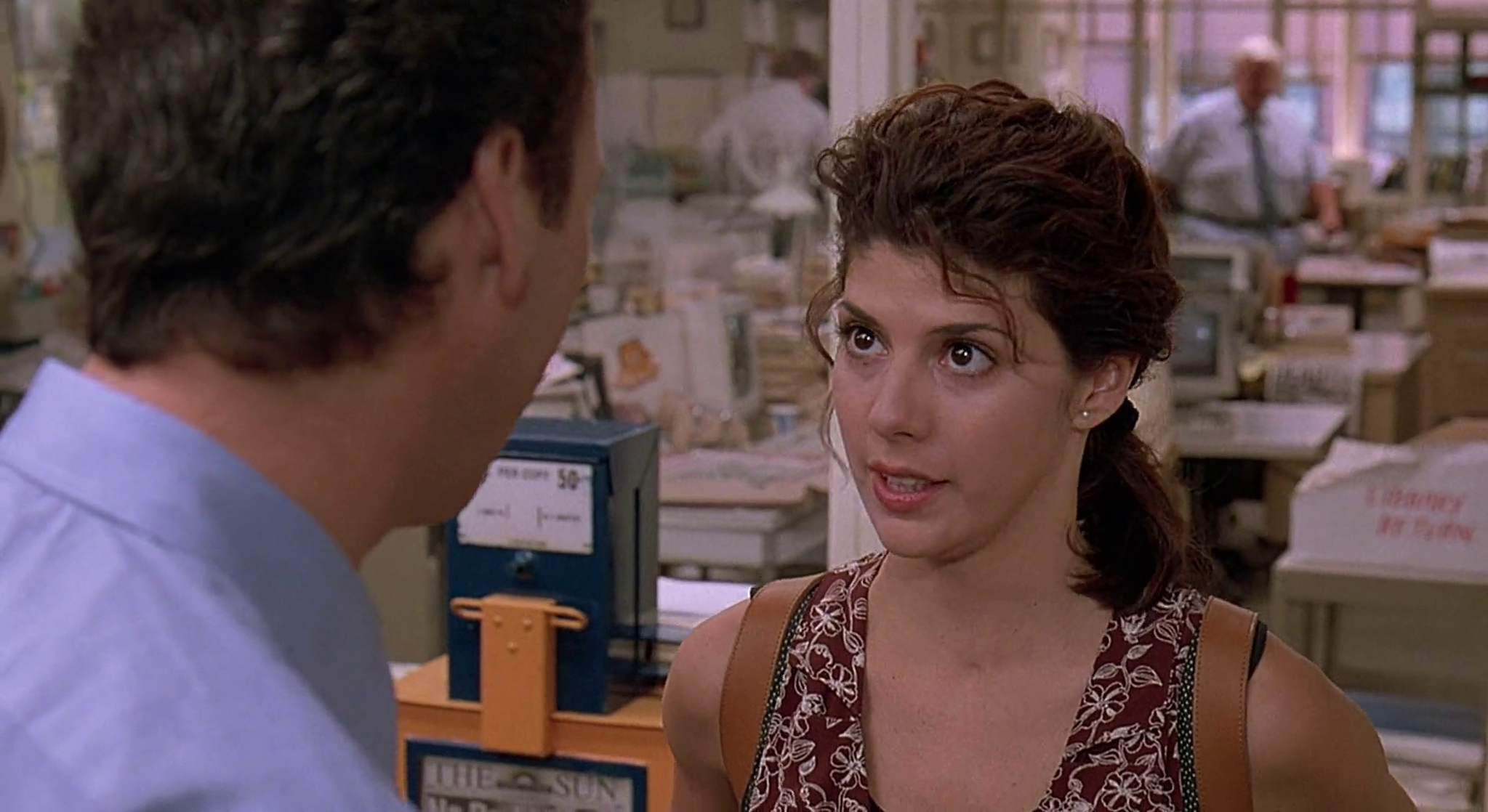 Michael Keaton and Marisa Tomei