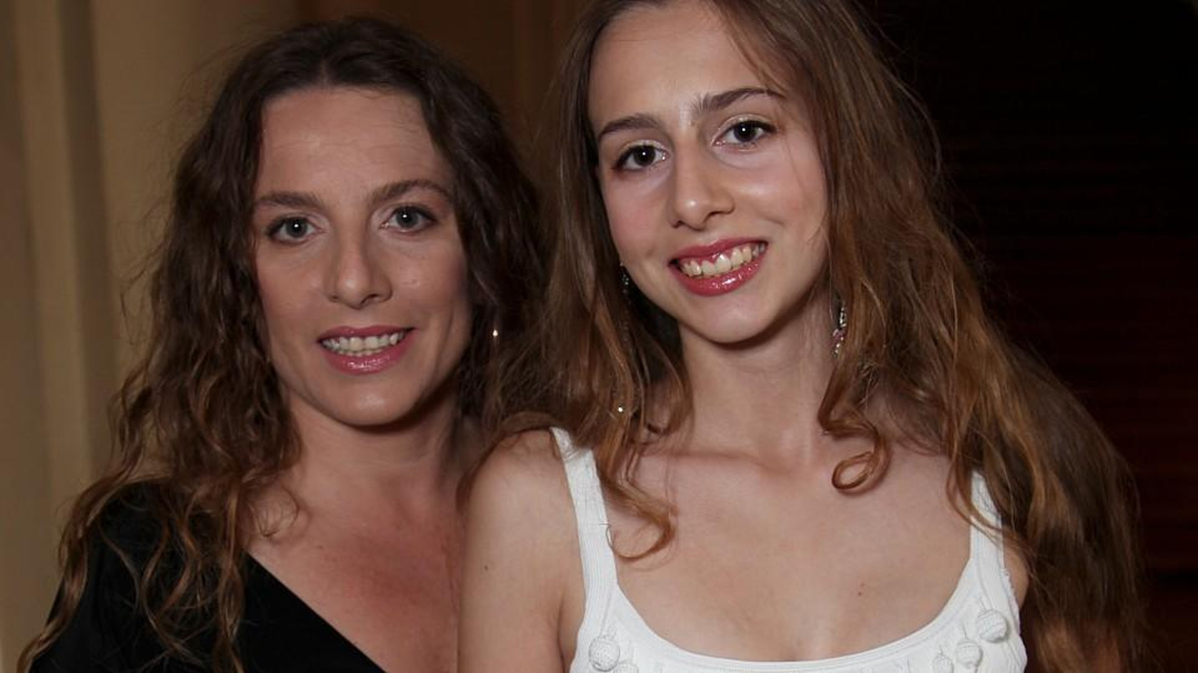 Gloria Burda with her mother