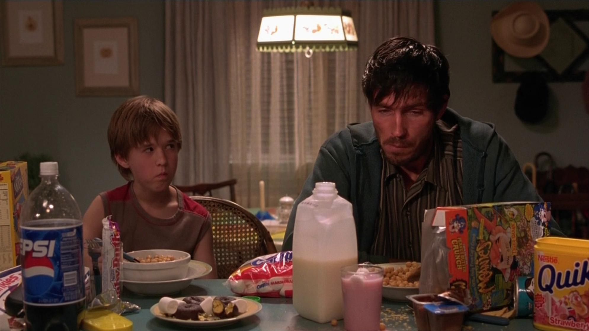 Haley Joel Osment and James Caviezel