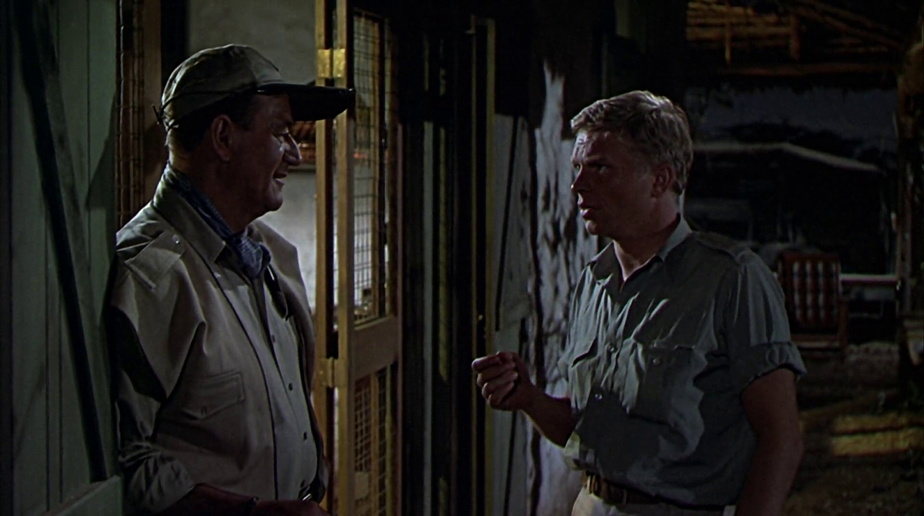 John Wayne and Hardy Krüger