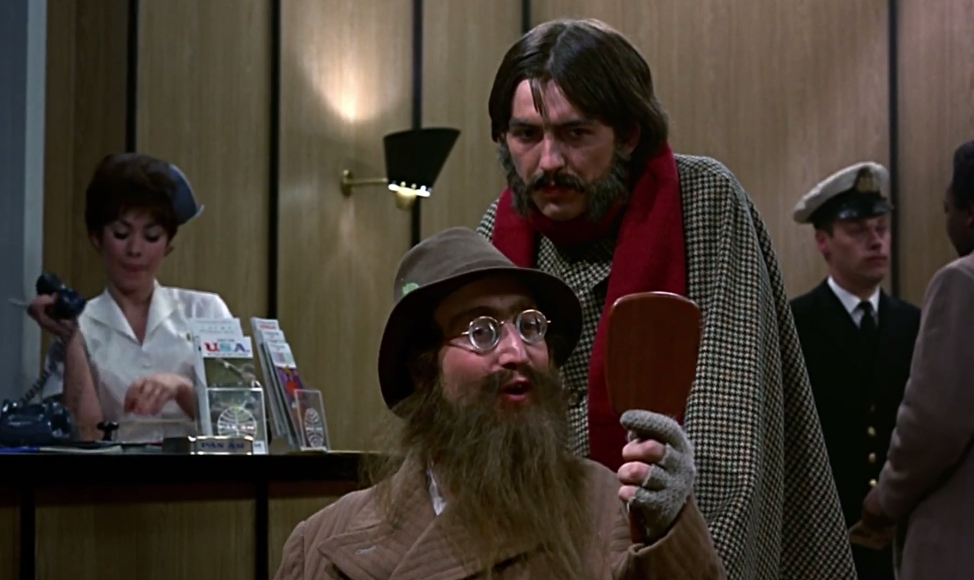 John Lennon and George Harrison