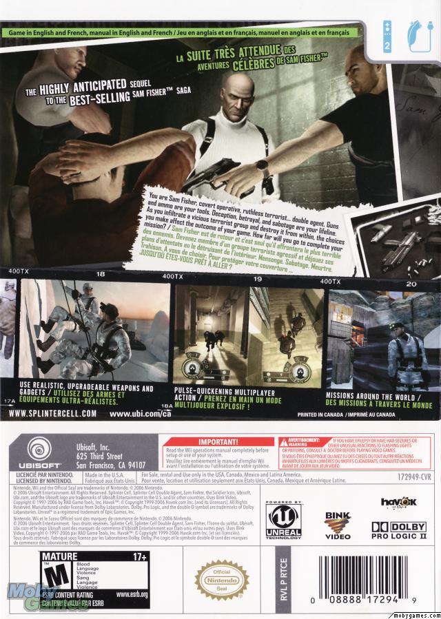 Tom Clancy's Splinter Cell: Double Agent picture