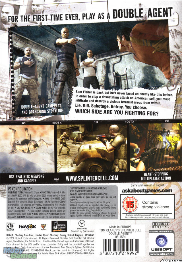 Picture of Tom Clancy's Splinter Cell: Double Agent