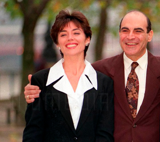 Jacinta Mulcahy and David Suchet