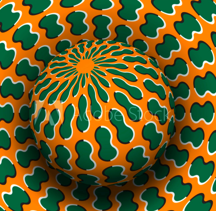 Green & Orange Optical Illusion