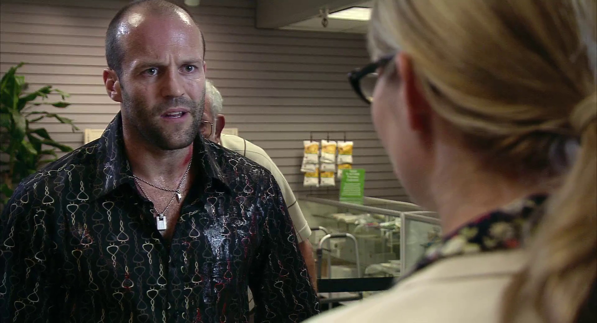 Jason Statham and Stephanie Mace