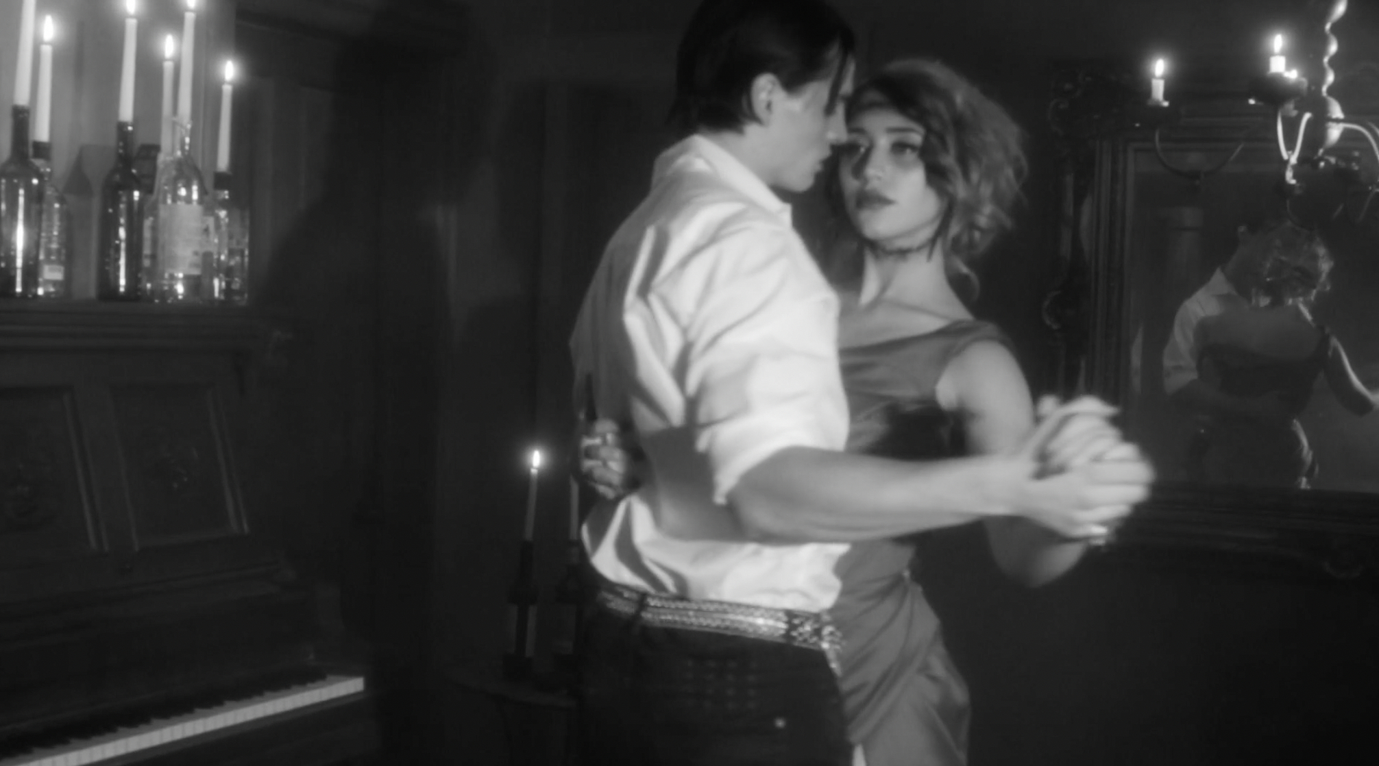 Gabriel Jayne and Caylee Cowan in Young Frankenste