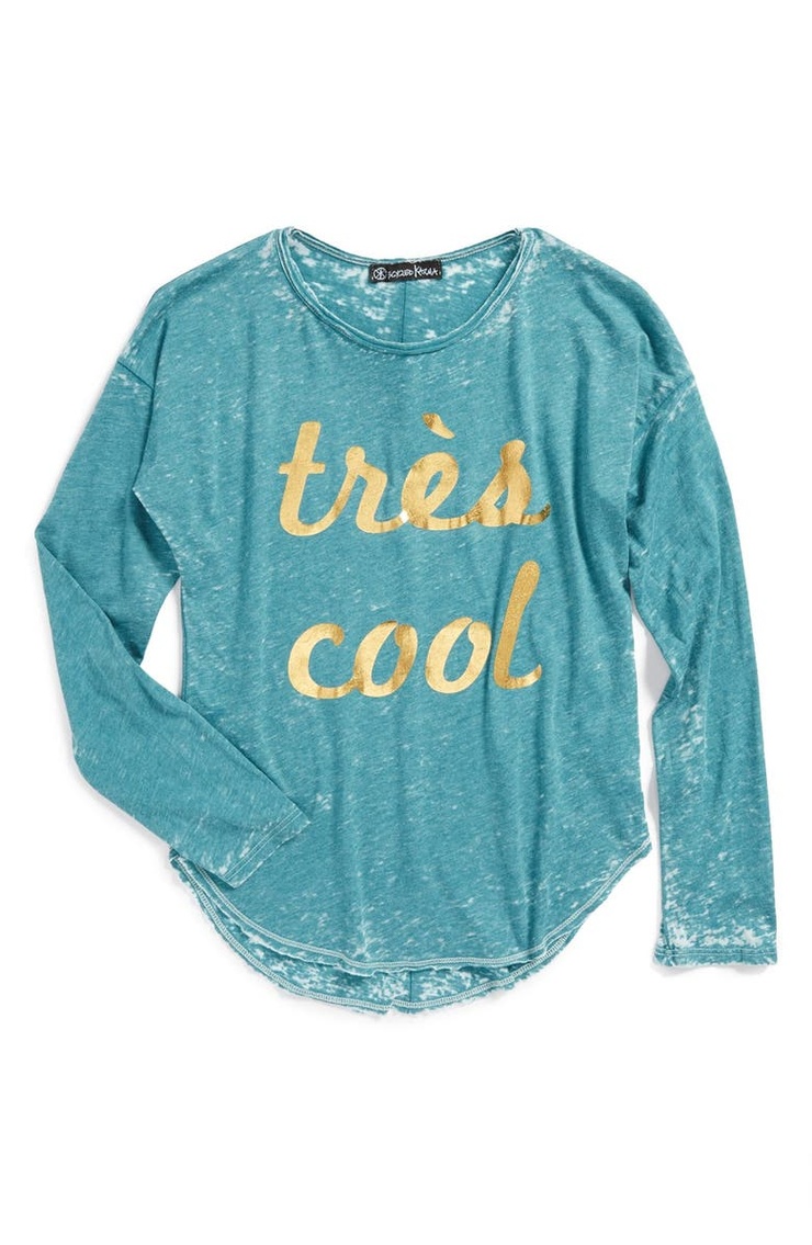 Picture of Recycled Karma 'Très Cool' Tee (Big Girls) | Nordstrom