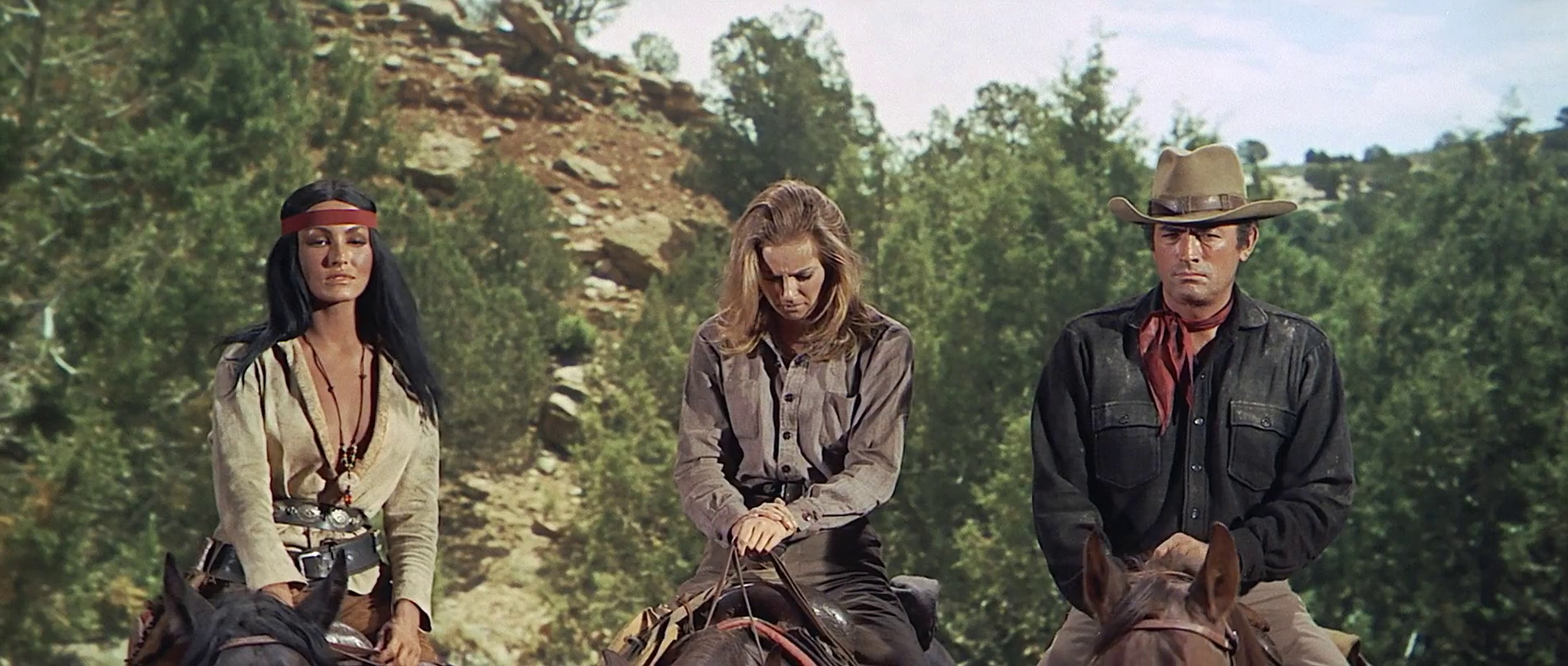 Julie Newmar, Camilla Sparv and Gregory Peck