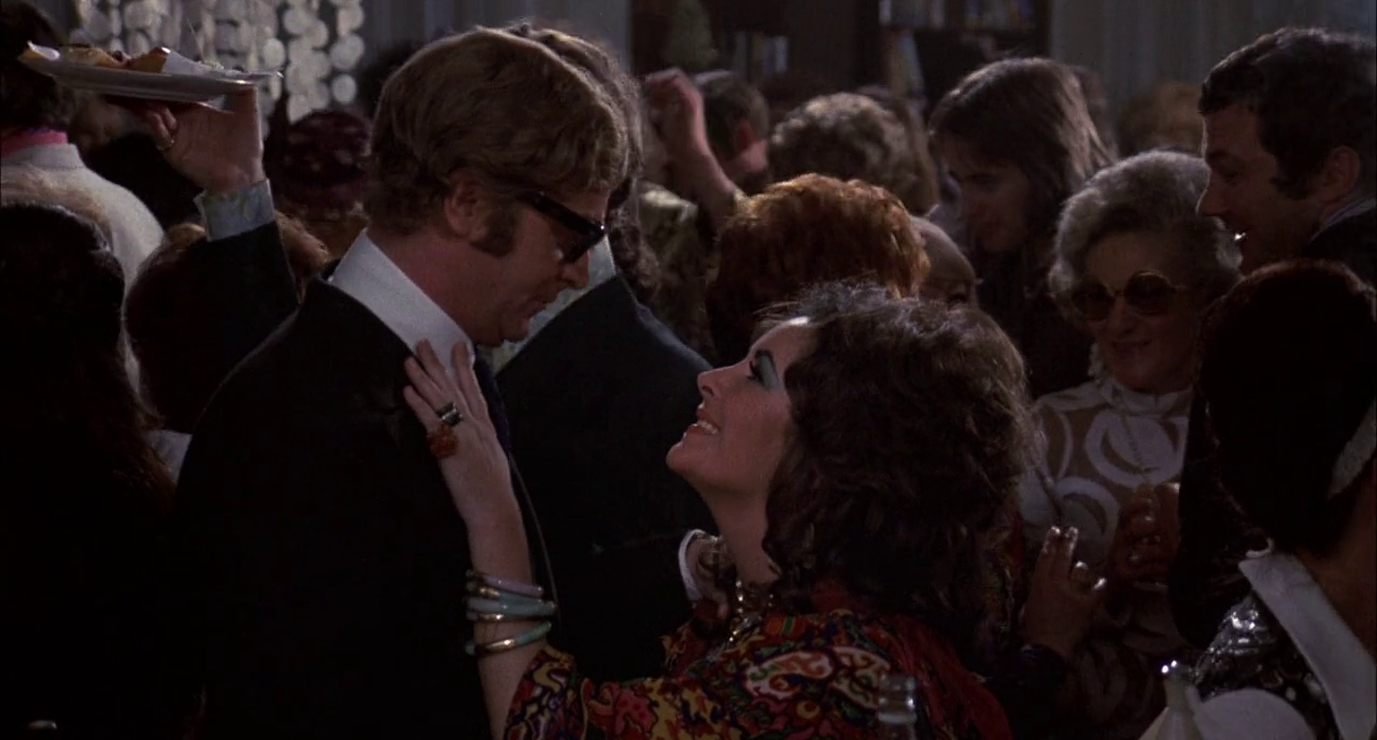 Michael Caine and Elizabeth Taylor