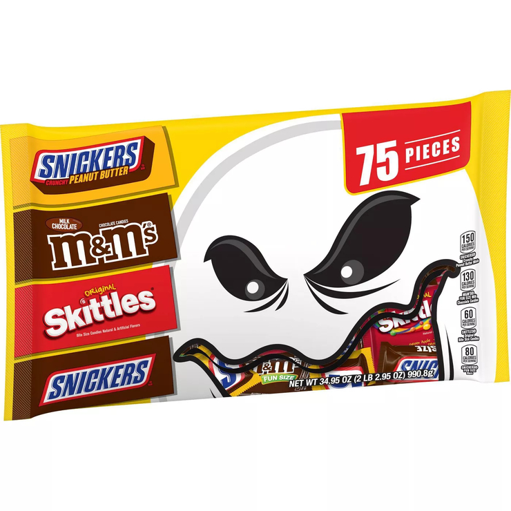 Picture of M&M's, Skittles, Snickers Halloween Fun Size Candy Variety ...