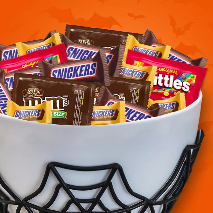 Picture of M&M's, Skittles, Snickers Halloween Fun Size Candy Variety ...