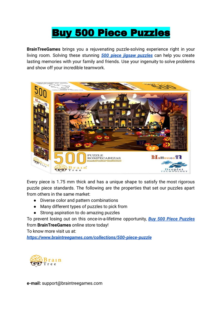 Best 500 Pieces Jigsaw Puzzles