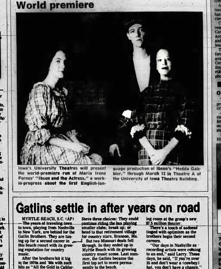 Ibsen and the Actress, 1995