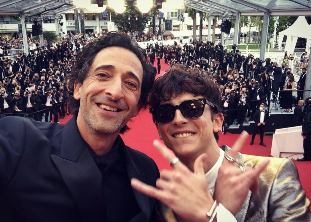Adrien Brody and Timothée Chalamet at the Cannes 2