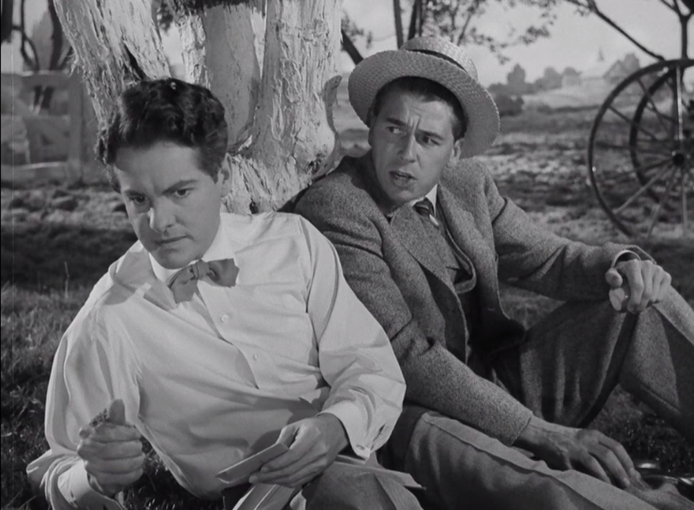 Robert Cummings and Ronald Reagan