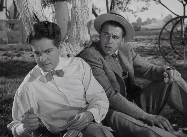 Robert Cummings and Ronald Reagan